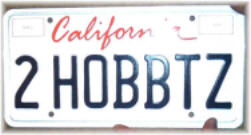 LOTR License Plates